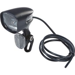 Fahrradbeleuchtung Prophete "E-Bike LED-Scheinwerfer (6-58 V), 80 Lux,OSRAM LED", schwarz, Fahrradlampen