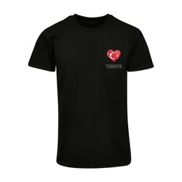 T-Shirt Merchcode "Merchcode Merchcode Football - Turkey T-shirt", Jungen, Gr. L, schwarz, 100% Baumwolle, bedruckt, normal, Rundhals, Shirts T-Shirt