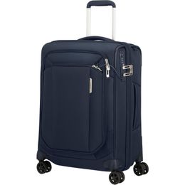 Weichgep&auml;ck-Trolley Samsonite "RESPARK exp, verschiedene Gr&ouml;&szlig;en und Farben", Gr. B/H/T: 40cm x 55cm x 23cm 43 l, blau (midnight blau), Polyester, Polyurethan, unifarben, Koffer, voll gef&uuml;tterter Innenraum, mit Packgurten und Trennwand