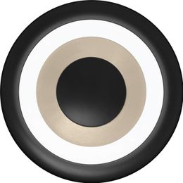 LED Deckenleuchte "SPEAKER", sand, 1, &Oslash; 40cm H: 8cm, 1 Stk., HELL H&Ouml;LLISCH GUTES LICHT, Leuchten, B-Link Fernbedienung, CCT, LED Deckenleuchte