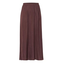 Midirock Kaffe "Rock KAallie", Damen, Gr. 44, rot (fudge), Obermaterial: 100% Polyester PES., R&ouml;cke