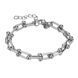 Armband MARC LAUDER "MBA14SS", silber, Armb&auml;nder, Damen, 15cm-18.5cm, Edelstahl, Armband