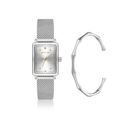 Quarzuhr ISABELLA FORD "SFG7-1", silber, Armbanduhren, Damen, Quarzuhr