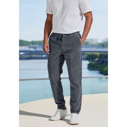 Jogger Pants John Devin "bis Gr&ouml;&szlig;e 5XL - elastische Cordhose", Herren, Gr. S (44/46), N-Gr, grau (anthrazit), Cord, Obermaterial: 98% Baumwolle, 2% Elasthan, bequem lang, Hosen, Jogg Pants aus Cord-Stretch