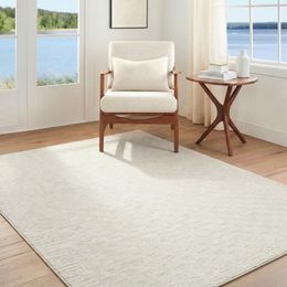 Teppich LIVABLISS "AVIGNON", wei&szlig;, B:160cm H:13,97mm L:213cm, Polyester, Teppiche, Teppich, Karomuster &ndash; zeitlos und vielseitig kombinierbar