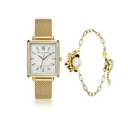 Quarzuhr AMELIA PARKER "SAF5-2", gold, Armbanduhren, Damen, Quarzuhr