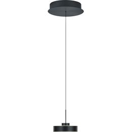 LED Pendelleuchte "SPENCER", anthrazit matt eloxiert, 1, &Oslash; 26cm, 1 Stk., HELL H&Ouml;LLISCH GUTES LICHT, Leuchten, B-Link Fernbedienung, Stufenlos h&ouml;henverstellbar, LED Pendelleuchte