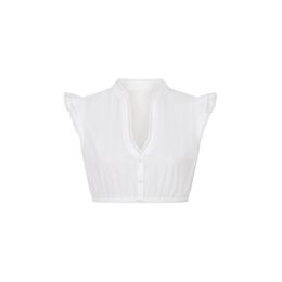 N&uuml;bler Dirndlbluse N&Uuml;BLER "Dirndlbluse kurzarm Gada", Damen, Gr. 30, wei&szlig;, Obermaterial: 100% Nylon NY., Blusen Dirndlbluse