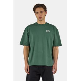 T-Shirt Pegador "Reine Oversized Tee", Jungen, Gr. L, washed solid gr&uuml;n, Single Jersey, Obermaterial: 100% Baumwolle, bedruckt, oversize normal, Rundhals, Shirts T-Shirt, Baumwolle, oversize