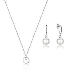 Schmuckset ISABELLA FORD "IS015S", silber, Schmuck_Sets, Damen, 40-44cm, Edelstahl, Schmuckset, 40-44cm