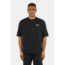 T-Shirt Pegador "Reine Oversized Tee", Jungen, Gr. M, washed schwarz, Single Jersey, Obermaterial: 100% Baumwolle, bedruckt, oversize normal, Rundhals, Shirts T-Shirt, Baumwolle, oversize