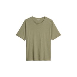 Marc O'Polo T-Shirt MARC O'POLO DENIM, Jungen, Gr. L, chalky sage, Jersey, Obermaterial: 100% Baumwolle, relaxed fit normal, Rundhals, offene Kante, Shirts T-Shirt, relaxed aus weichem Slub-Jersey