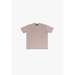 T-Shirt DROPSIZE "Dropsize REGULAR FIT T-SHIRT", Jungen, Gr. L, simply taupe, 100% Baumwolle, unifarben, normal, Rundhals, Shirts T-Shirt