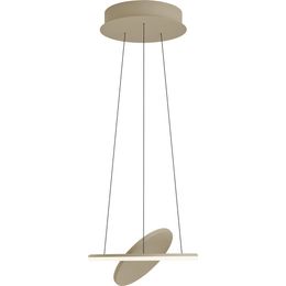 LED Pendelleuchte "HALEY", sand, 2, &Oslash; 35cm, 1 Stk., HELL H&Ouml;LLISCH GUTES LICHT, Leuchten, B-Link Fernbedienung, CCT, Stufenlos h&ouml;henverstellbar, LED Pendelleuchte