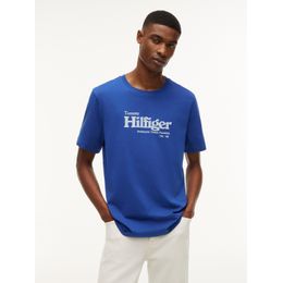 T-Shirt Tommy Hilfiger "NAUTICAL CHEST GRAPHIC REGULAR", Jungen, Gr. XL, pigment blau, Obermaterial: 100% Baumwolle, regular fit normal, Rundhals, Shirts T-Shirt