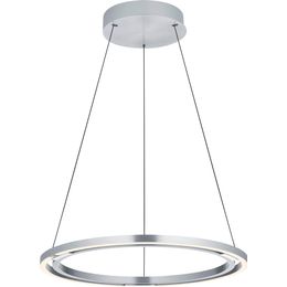 LED Pendelleuchte "RINGO", aluminiumfarben eloxiert, 2, &Oslash; 60cm, 1 Stk., HELL H&Ouml;LLISCH GUTES LICHT, Leuchten, Tastdimmer, 3-Stufen CCT, Stufenlos h&ouml;henverstellbar, LED Pendelleuchte