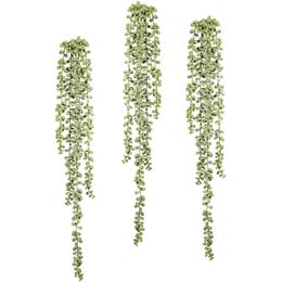 Kunstranke Creativ green "Sedumh&auml;nger", gr&uuml;n (hellgr&uuml;n), B:10cm H:70cm, Kunststoff, Kunstpflanzen, 3er Set