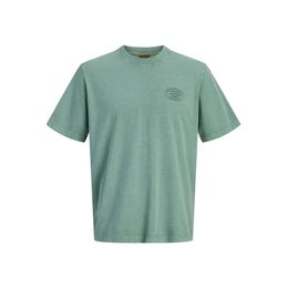 Jack & Jones T-Shirt JACK & JONES "JPRBLUFELIX SS TEE", Jungen, Gr. M, laurel wreath, Jersey, Obermaterial: 100% Baumwolle, unifarben, regular fit normal, Rundhals, angesetztes B&uuml;ndchen, Shirts T-Shirt, mit Logo Print