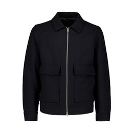 Hemdjacke Junk De Luxe "Casual Jacke Comfort Fit", Herren, Gr. L, schwarz, Obermaterial: 55% Polyester, 40% Wolle, 5% sonstige Fasern. Futter: 100% Polyester, Jacken