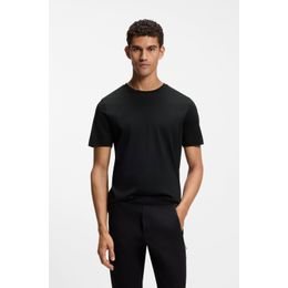 T-Shirt BOSS Green "Porsche Spirit 70 Capsule Collection", Jungen, Gr. M, schwarz001, Single Jersey, Obermaterial: 100% Baumwolle, unifarben, regular fit normal, Rundhals, abgesteppte Kante, Shirts T-Shirt, Premium Herrenmode Limited