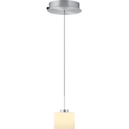 LED Pendelleuchte "ABBY", aluminiumfarben eloxiert, 1, &Oslash; 26cm, 1 Stk., HELL H&Ouml;LLISCH GUTES LICHT, Leuchten, B-Link Fernbedienung, Stufenlos h&ouml;henverstellbar, LED Pendelleuchte
