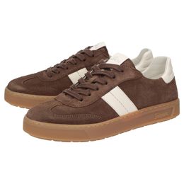 Sneaker Sioux "Tedroso-DA-717", Damen, Gr. 37 (UK 4), braun, Obermaterial: 50% Kalbsveloursleder CAVL. 50% Lammnappaleder LANA. 100% Gummi rubber., Schuhe Sneaker
