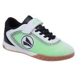 Indoorschuh Jako "J-SI Course EV", M&auml;dchen, Gr. 30, gr&uuml;n (wei&szlig;, neongr&uuml;n), Synthetik, Textil, Schuhe, Indoorschuh, Sportschuhe, nicht abf&auml;rbende Sohle