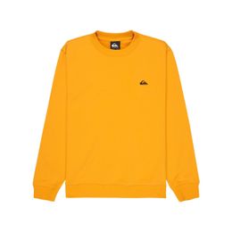 Sweatshirt Quiksilver "Basic", Jungen, Gr. 10, gelb (mineral gelb), Obermaterial: 60% Baumwolle, 40% Polyester., Sweatshirts Sweatshirt