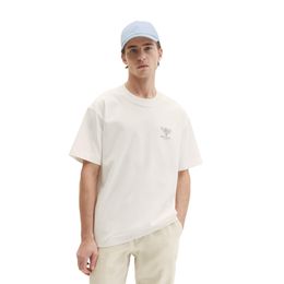 Marc O'Polo T-Shirt MARC O'POLO, Jungen, Gr. L, wei&szlig; (egg wei&szlig;), Jersey, Obermaterial: 100% Baumwolle, loose fit, Rundhals, Shirts T-Shirt, loose fit mit beidseitigen Insektenprints