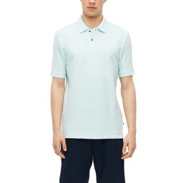 Poloshirt s.Oliver, Herren, Gr. L, light petrol, Piqu&eacute;, Obermaterial: 60% Baumwolle, 40% Polyester, unifarben, normal h&uuml;ftbedeckend, Rundhals, B&uuml;ndchen, Shirts, Sommer-Poloshirt / unifarben