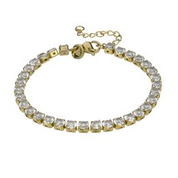 Armband MARC LAUDER "MBA16GG", gold, Armb&auml;nder, Damen, 15cm-19cm, Edelstahl, Armband
