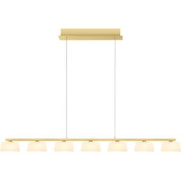 LED Pendelleuchte "VIEW", champagnerfarben, 7, 1 Stk., HELL H&Ouml;LLISCH GUTES LICHT, Leuchten, Tastdimmer, Dim to warm, Stufenlos h&ouml;henverstellbar, LED Pendelleuchte