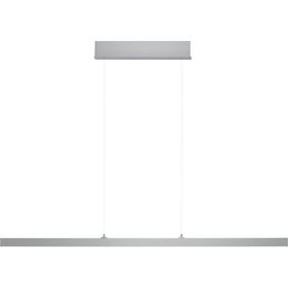 LED Pendelleuchte "KARO", silber (aluminiumfarben matt), 1, 1 Stk., HELL H&Ouml;LLISCH GUTES LICHT, Leuchten, Fernbedienung, CCT, Stufenlos h&ouml;henverstellbar, LED Pendelleuchte