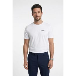 T-Shirt Calvin Klein, Jungen, Gr. L, wei&szlig; (hellwei&szlig;), Single Jersey, Obermaterial: 100% Baumwolle, unifarben, regular fit normal, Rundhals, abgesteppte Kante, Shirts T-Shirt, reine Baumwolle, Regular Fit, Brust- und R&uuml;ckendruck