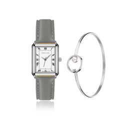 Quarzuhr ISABELLA FORD "SFG3-1", grau, Armbanduhren, Damen, Quarzuhr