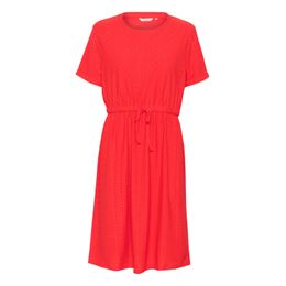 Midikleid Cream "Kleid CRMianna", Damen, Gr. XL, N-Gr, rot (flame scarlet), Obermaterial: 95% Polyester PES. 5% Elasthan EL., Kleider Midikleid
