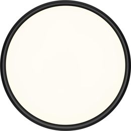 LED Deckenleuchte "NINA", schwarz, 1, &Oslash; 50cm H: 9cm, 1 Stk., HELL H&Ouml;LLISCH GUTES LICHT, Leuchten, dimmbar &uuml;ber Wanddimmer, LED Deckenleuchte