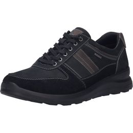 Keilsneaker Josef Seibel "Marley 55", Herren, Gr. 45, schwarz, multi, Leder, Schuhe, Freizeitschuh, Halbschuh, Schn&uuml;rschuh in Komfortweite G (= weit)
