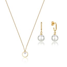 Schmuckset ISABELLA FORD "IS013G", gold, Schmuck_Sets, Damen, 40-44cm, Edelstahl, Schmuckset, 40-44cm