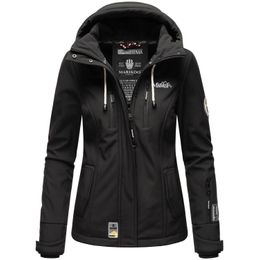 Softshelljacke Marikoo "Kleine Zicke", Damen, Gr. S (36), schwarz, Obermaterial: 98% Polyester, 2% Elasthan, Innenseite: 100% Polyester, Jacken Softshelljacke, sportliche Funktionsjacke