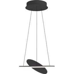 LED Pendelleuchte "HALEY", schwarz, 2, &Oslash; 45cm, 1 Stk., HELL H&Ouml;LLISCH GUTES LICHT, Leuchten, B-Link Fernbedienung, CCT, Stufenlos h&ouml;henverstellbar, LED Pendelleuchte