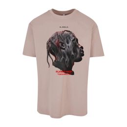 Kurzarmshirt "Upscale by Mister Tee Herren Flying High Oversize Tee", Jungen, Gr. S, beige (duskrose), 100% Baumwolle, UPSCALE BY MISTER TEE, unifarben, oversize, Rundhals, Shirts