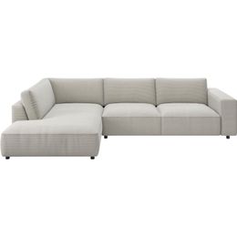 Ecksofa Musterring "MR LUCIA, Luxuri&ouml;se Wohlf&uuml;hlgarnitur von Musterring", beige (light, grau), B:330cm H:81cm T:224cm, 88% Polyester, 12% Polyacryl, Sofas, Ecksofa, Erstklassige Kammerkissen, komfortable Umbauecke & zeitloser Look