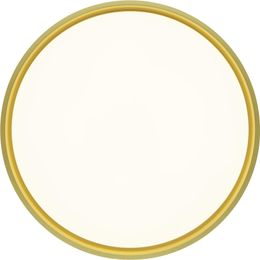 LED Deckenleuchte "NINA", schwarz, goldfarben, 1, &Oslash; 50cm H: 9cm, 1 Stk., HELL H&Ouml;LLISCH GUTES LICHT, Leuchten, dimmbar &uuml;ber Wanddimmer, LED Deckenleuchte