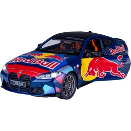 Spielzeug-Auto Jamara "Diecast BMW M4 blau inklusive Batterien", bunt (blau), Spielzeugfahrzeuge, KinderB:8,6cm H:5,8cm T:20cm, Kunststoff, Metall, LED Licht; Ma&szlig;stab 1:24, B:8,6cm H:5,8cm T:20cm