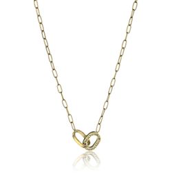 Collier MARC LAUDER "MNA03GG", gold, Halsketten, Damen, 40-45cm, Edelstahl, L: 40 45, Collier