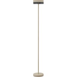 LED Stehlampe "MESH-B", sand, 1, &Oslash; 16cm H: 120cm, 1 Stk., HELL H&Ouml;LLISCH GUTES LICHT, Leuchten, Tastdimmer, LED Stehlampe