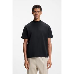 T-Shirt BOSS Green, Jungen, Gr. XL, dunkelblau402, Single Jersey, Obermaterial: 95% Baumwolle, 5% Elasthan, unifarben, relaxed fit normal, Rundhals, Shirts T-Shirt
