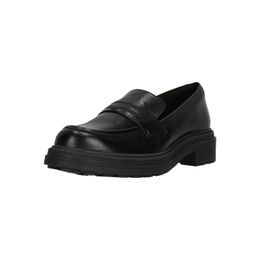 Slipper Clarks "Orinoco3 Edge", Damen, Gr. 38, schwarz, Leder, Schuhe Slipper, mit flexibler Sohle