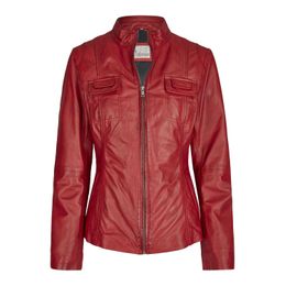 Lederjacke 7eleven "SEFEMA", Damen, Gr. 36, rot, Obermaterial: 100% Lammleder LEL. Futter: 100% Polyester PES., Jacken, mit Taschen